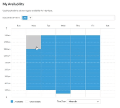 How to configure "My Availability Interviews"