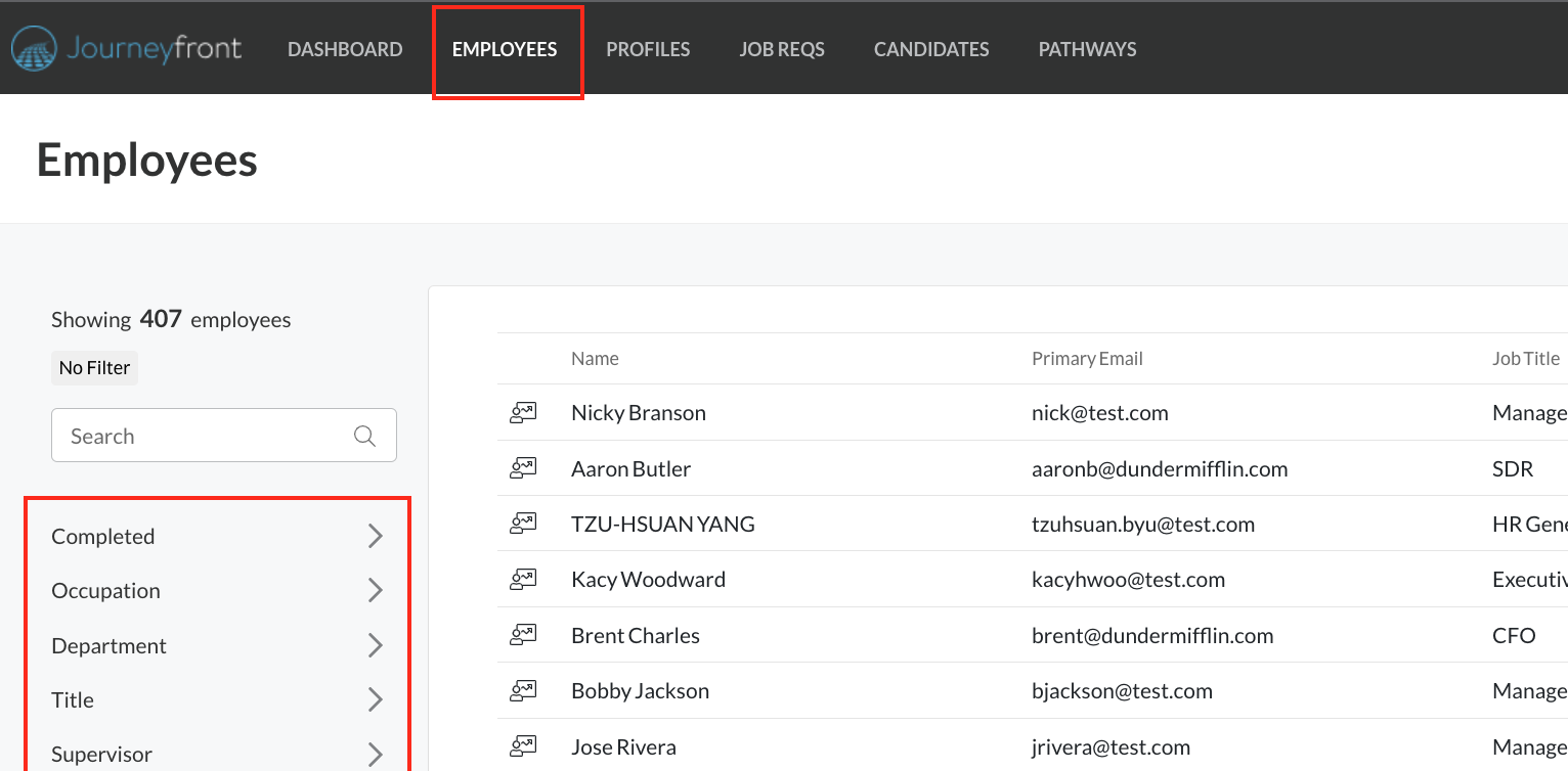 How to Use Employee Tab Filters