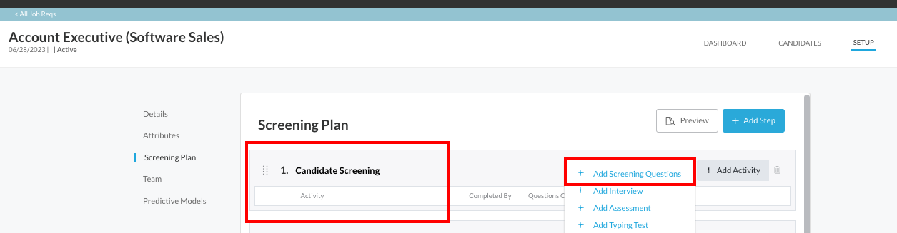 How to Add Steps & Activities to a Job Req