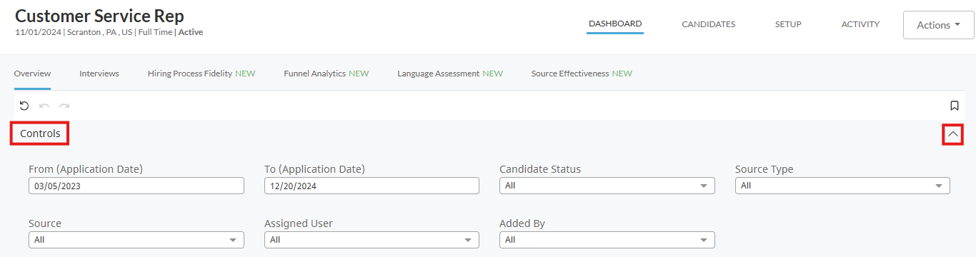 How to Use Company Hiring Process Fidelity Dashboard